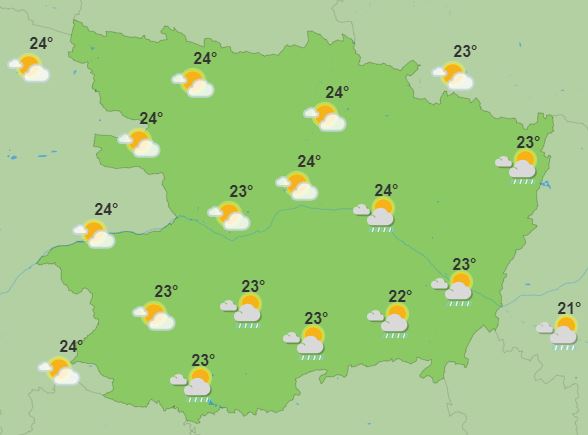 Météo. Les jours passent et se ressemblent, encore du soleil accompagné ...